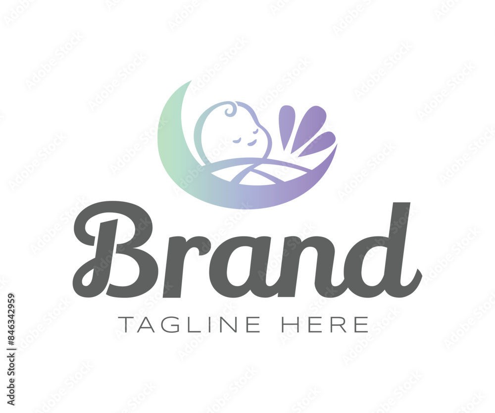 Baby logo icon design template elements. Usable for Branding and ...