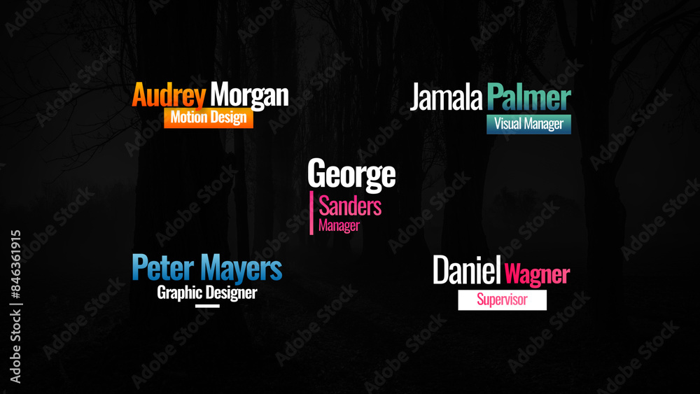 Simple Gradient Lower Thirds Stock Template | Adobe Stock