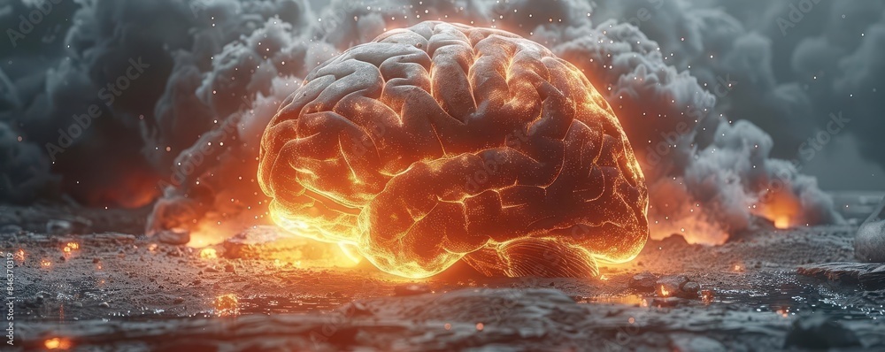 Concept of brainstorming in education, visualized as minds exploding ...