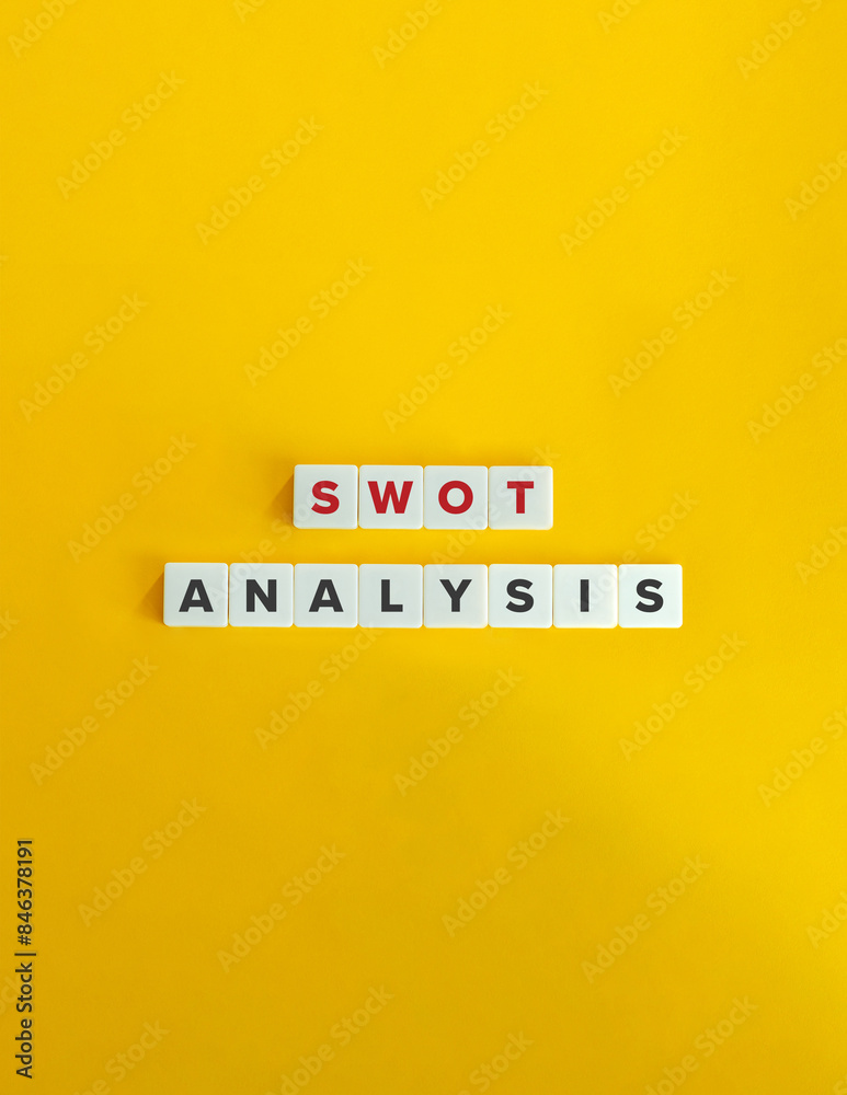 SWOT Analysis Banner. Concept of Identifying Strengths, Weaknesses ...