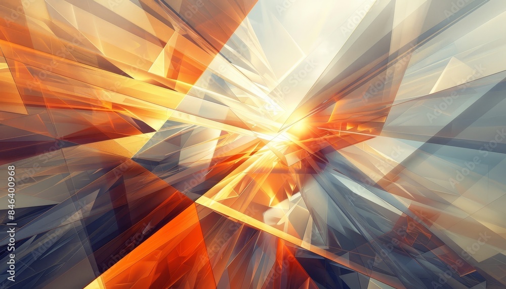 Abstract 3D background with intersecting layers of transparent ... Abstract 3D background with intersecting layers of transparent ...