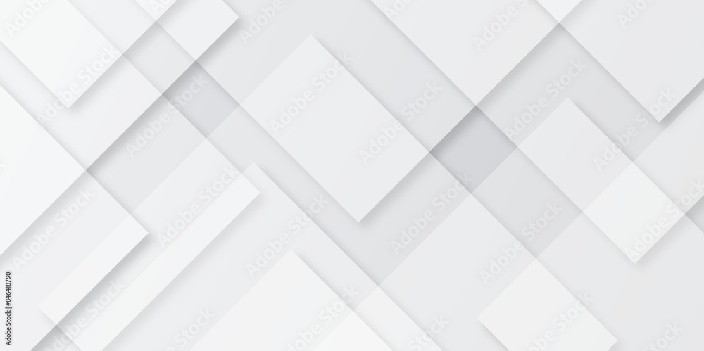 Abstract grey geometric vector background with soft shadow on neutral ...