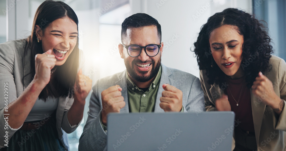 Group, people and celebration for ideas, solution or decision for ...