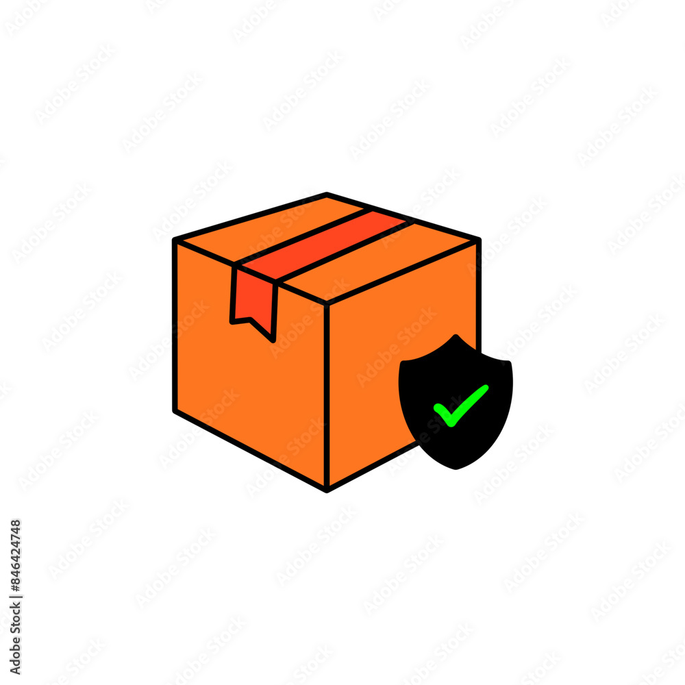Safe packaging icon for your website, logo, app, UI, product print ...