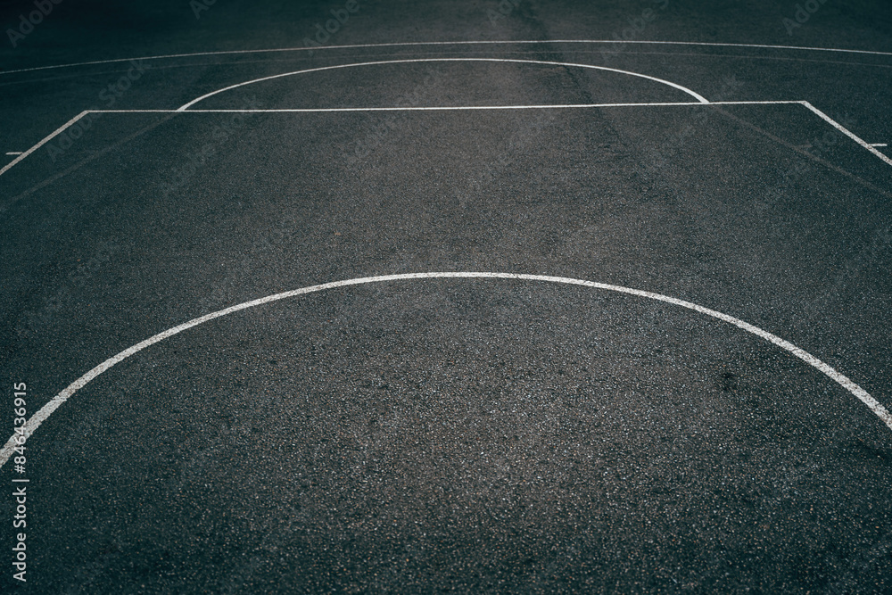 Basketball court line marking pattern as abstract sport background ...