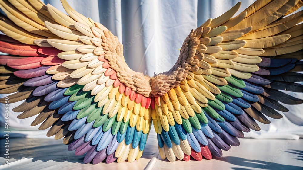 Rainbow Pride Wings: LGBTQ+ Symbol of Freedom Stock Photo | Adobe Stock