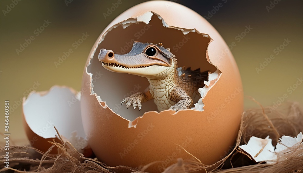 The egg life birth,,Hatchlings of the Nile: A Little Crocodile Emerges ...