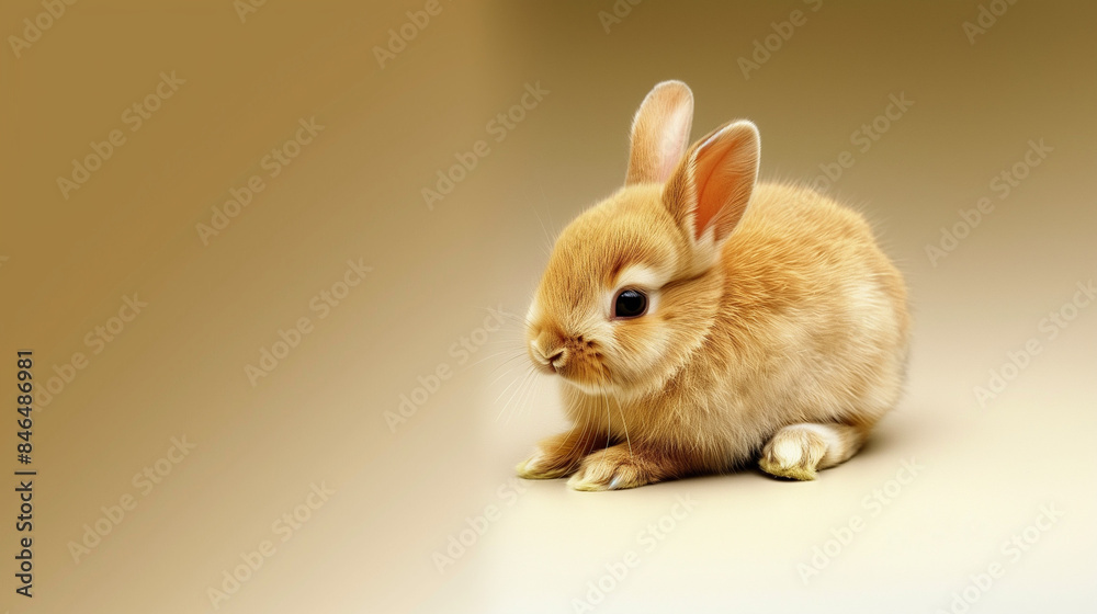 Brown rabbit standing up. Easter Bunny Hare Cottontail rabbit Domestic ...