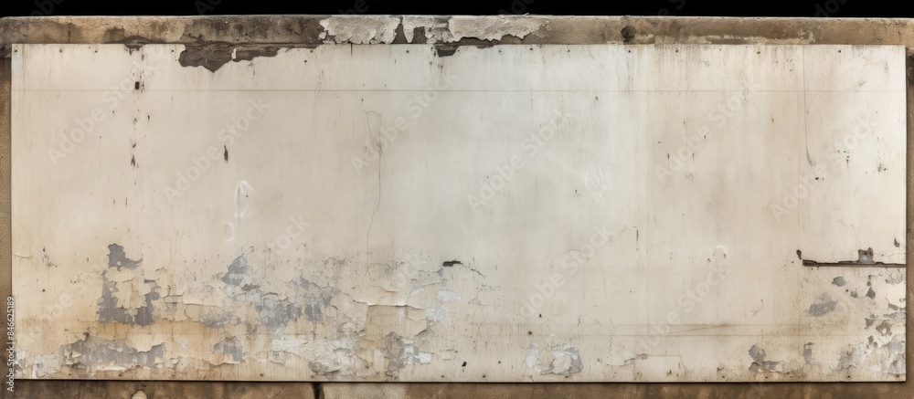 Tattered paper posters create a weathered look on an urban street ...