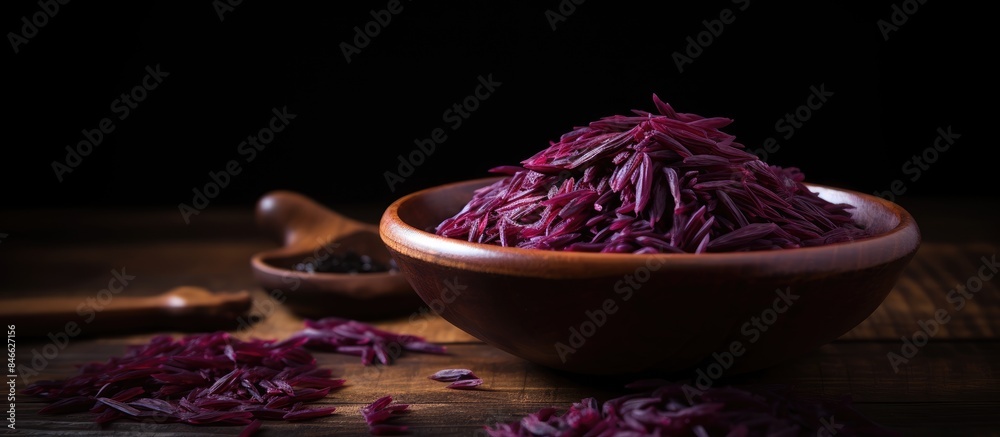 Angkak, a vibrant red-purple fermented rice, gains color from Monascus ...