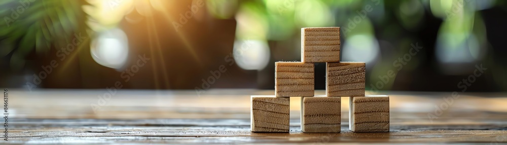 Hierarchical Blocks Stacked blocks representing different levels of ...