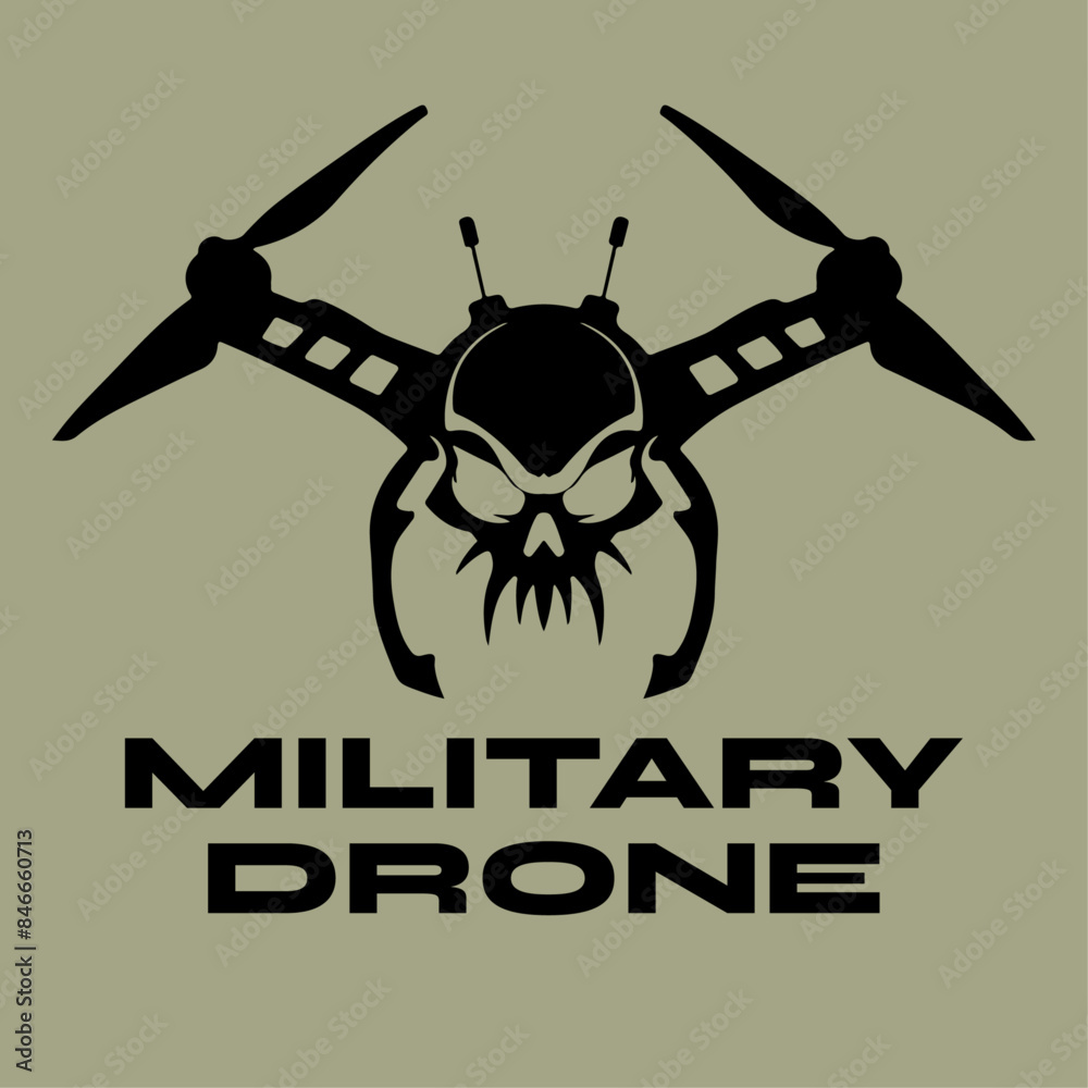 Military drone logo, fpv drone logo, vector graphic Stock Vector ...