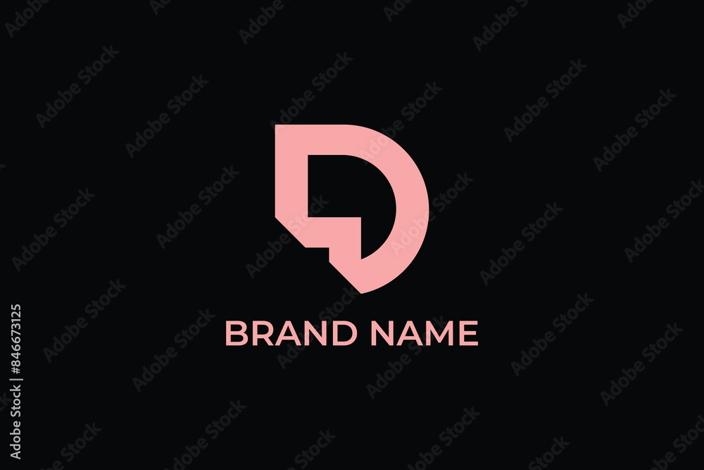 letter D modern logo, letter D arrow icon logo, letter D arrow icon ...