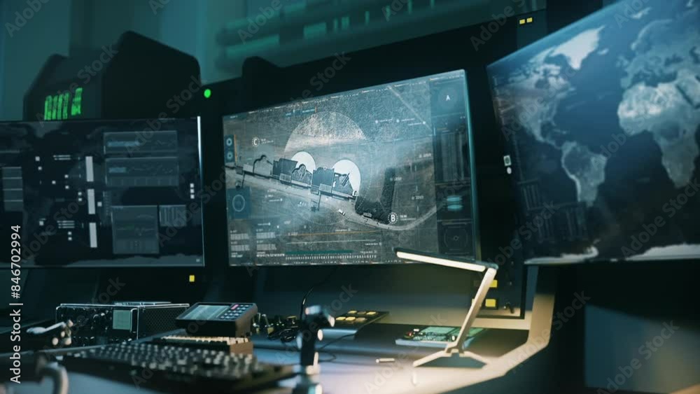 Radar Tracking Position Of Army Fort In Innovative Satellite ...