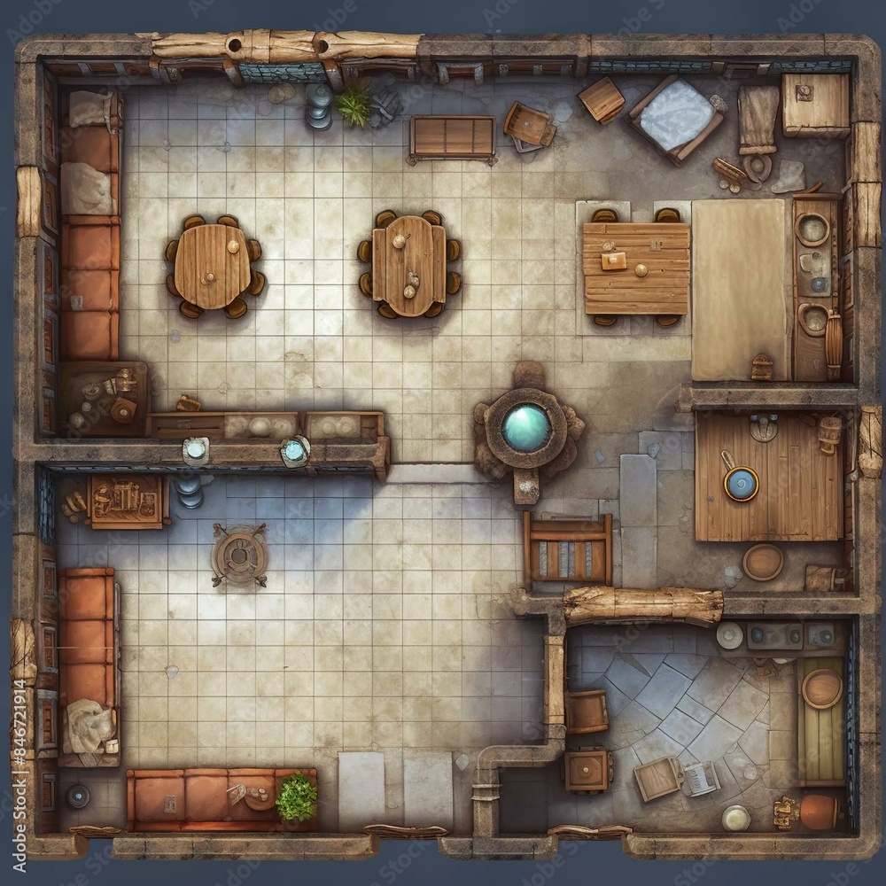 DnD Battlemap Forsaken Orphanage Whispers. Photo d'une atmosphère ...