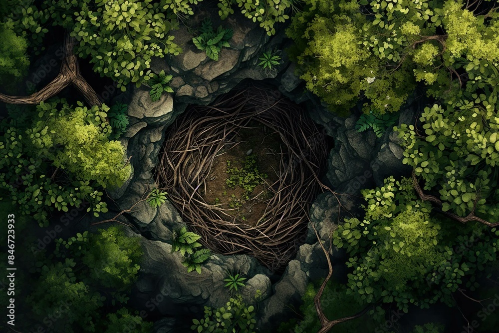 DnD Battlemap Giant Bird Nest Battlemap. Stock Illustration | Adobe Stock