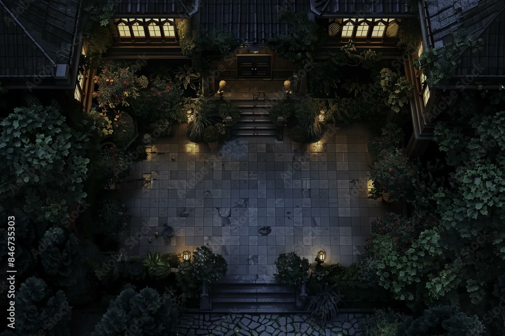 DnD Battlemap Haunted Mansion Battlemap. Sinister and mysterious ...