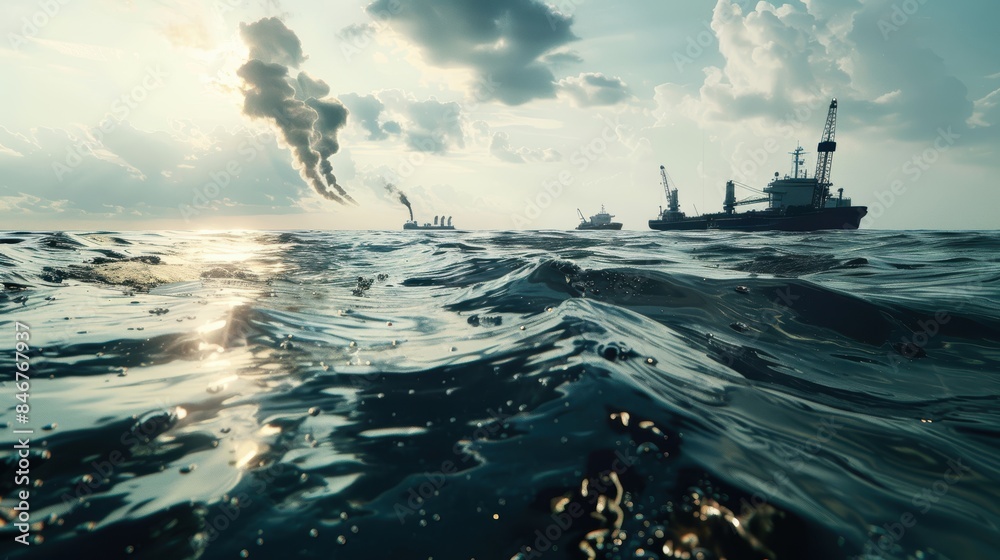 Community activism and protests against ocean pollution, raising ...