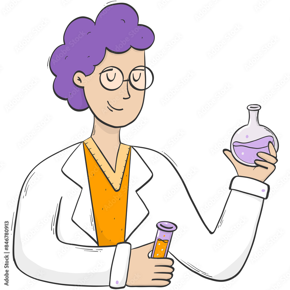 Education, back to school PNG doodle, cartoon element of woman ...