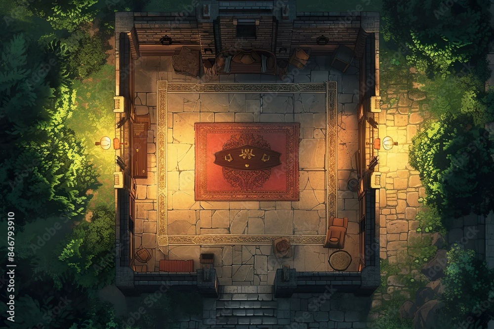 Poster, Foto DnD Battlemap Treasure Room Battlemap: Riches guarded by ...