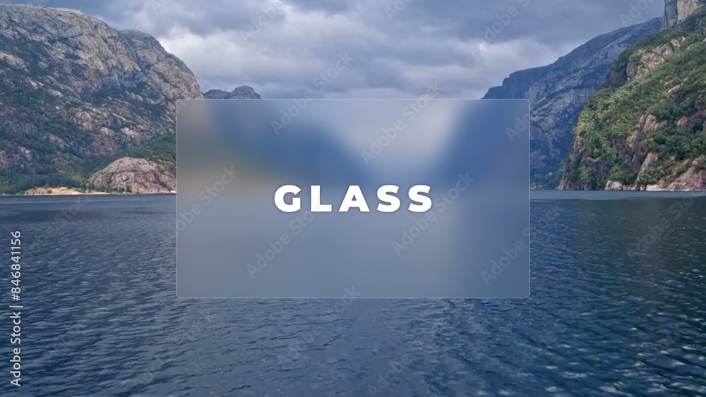Text Window Glassmorphism Motion Effect 4k 1:1 16:9 9:16 Stock Template ...