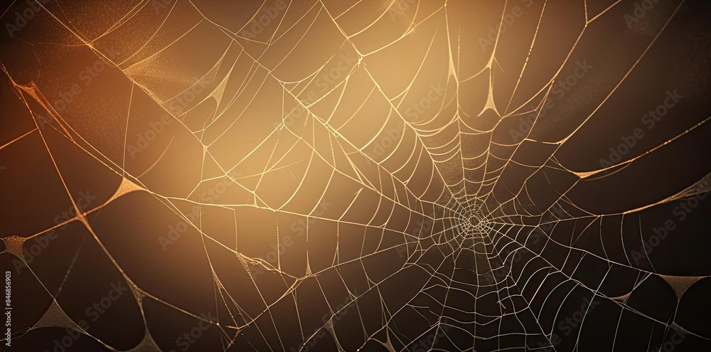 spider web texture on a black background, with a red spider, a black ...