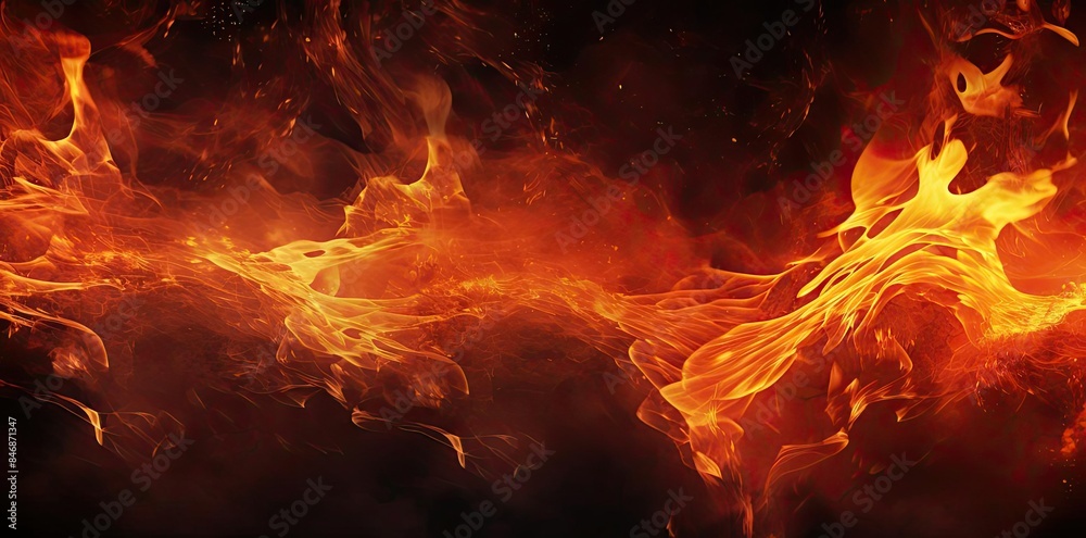 fire textures on a dark background a collection of fire - themed ...
