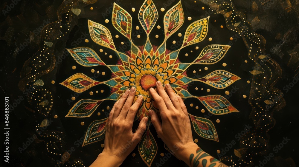 Visualize the transformative power of mandala art with a captivating ...