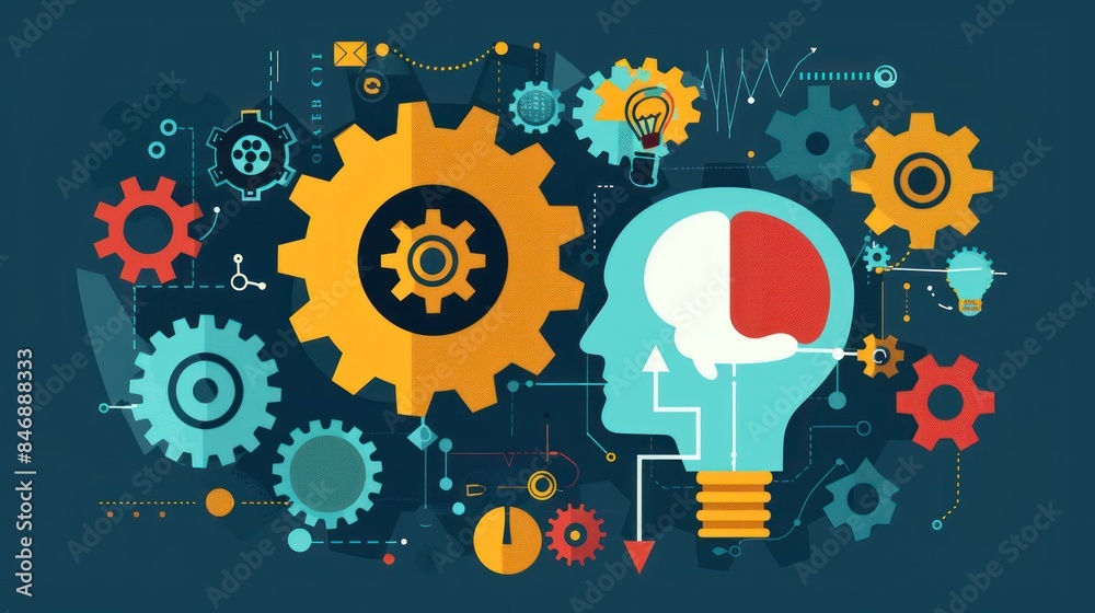 Illustrate the synergy of ideas and progress with a dynamic stock photo ...