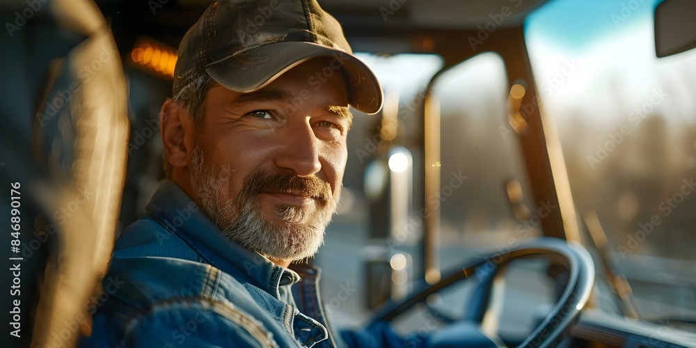 Truck drivers navigate highways deliver cargo and embrace the trucking ...