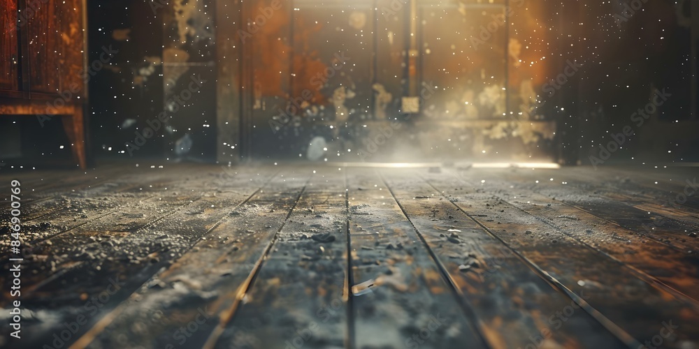 Dirty Floor Background Creating an Unclean Atmosphere with Grime, Dust ...