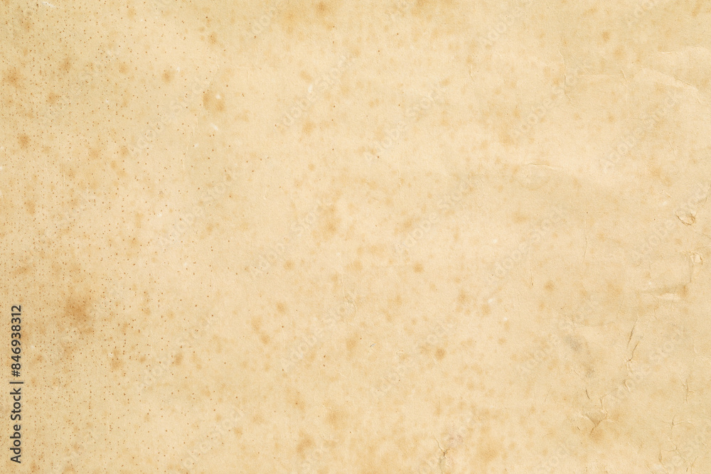 yellowed paper texture with brown stains Stock Photo | Adobe Stock