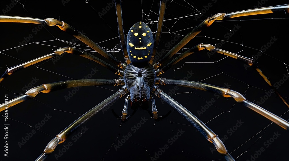 Foto de close up The Nephila pilipes spider is one of the largest types ...
