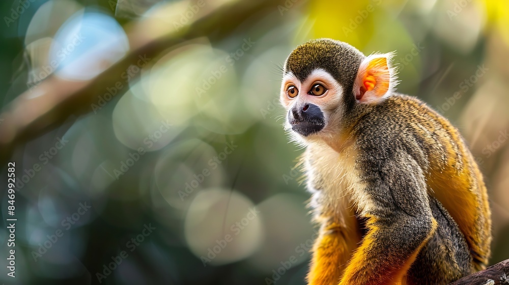 he Central American squirrel monkey Saimiri oerstedii also known as the ...