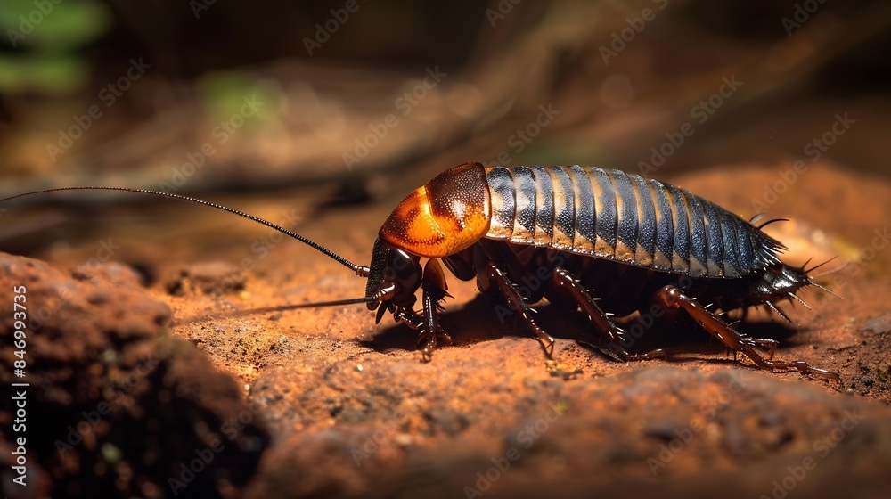 Madagascar hissing cockroach Gromphadorhina portentosa known as hissing ...