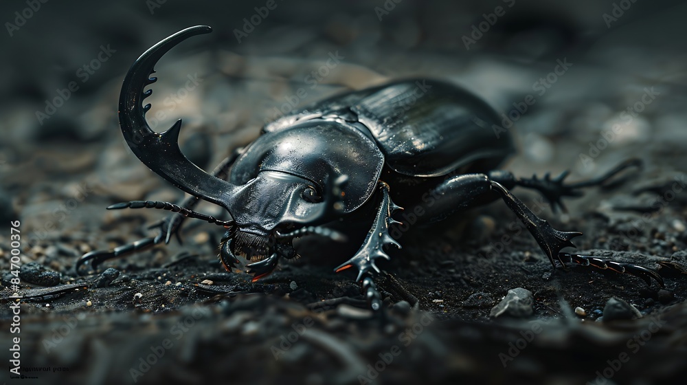 Foto de Lucanus cervus the European stag beetle is one of the bestknown ...