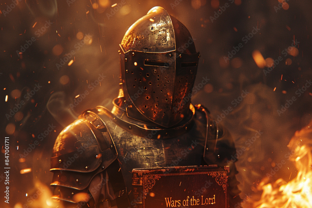 A cinematic Christian book cover design portrays a suited man with a ...