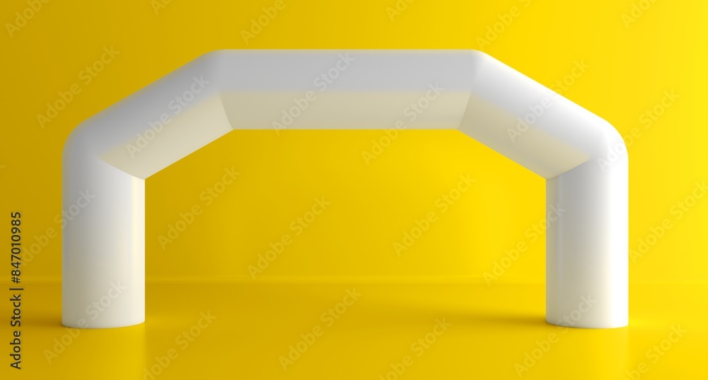 Inflatable arch, 3d rendering. Advertising arch template. Suitable for ...