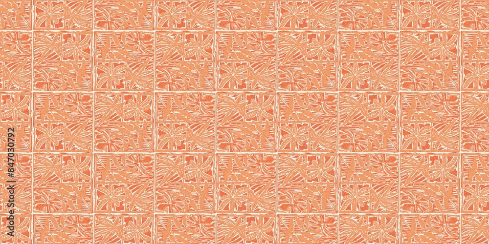 Peach fuzz botanical border texture background with color of the year ...