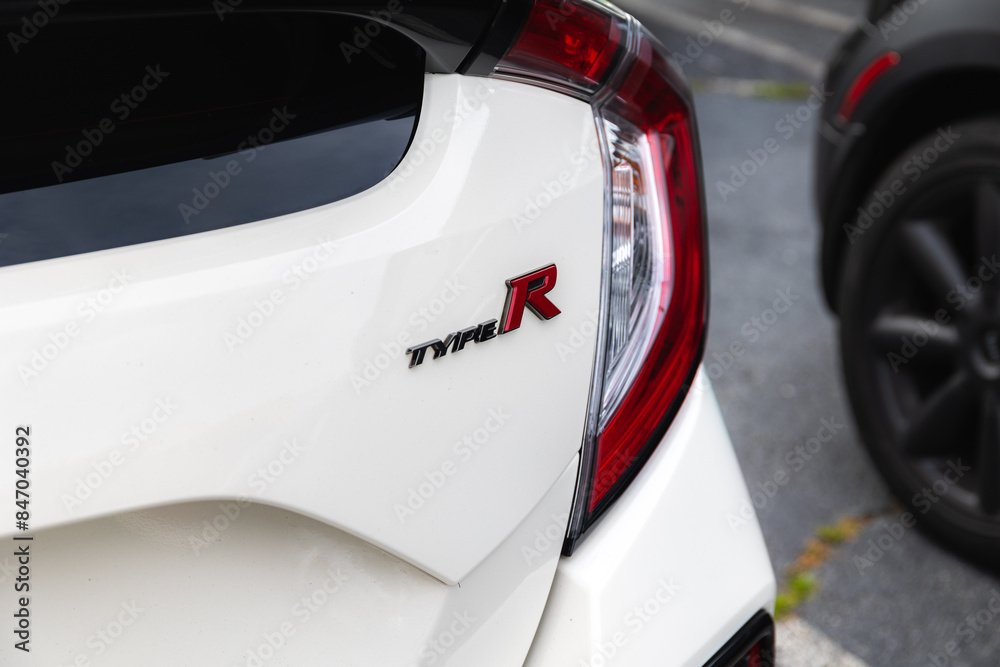 Atlanta, United States; june 2024: Honda civic type R logo Stock Photo ...