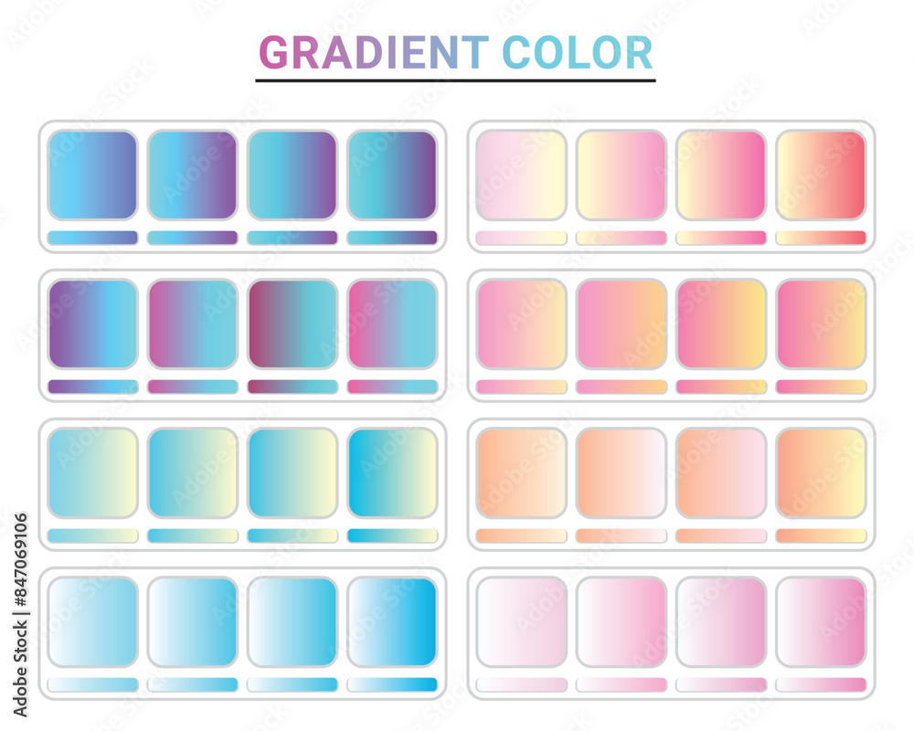 Blue pastel Color Guide Palette with color Names. Color Palette ...