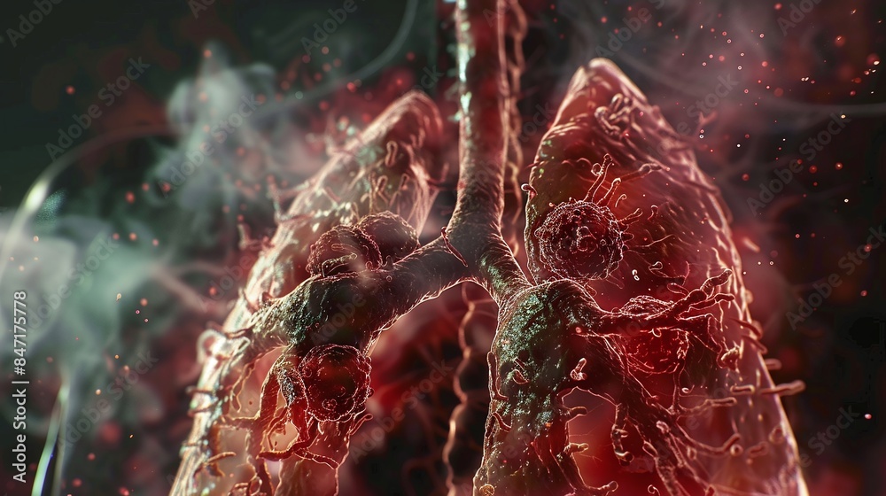 Pulmonary Tuberculosis: Both lung infiltrate caused by Mycobacterium ...