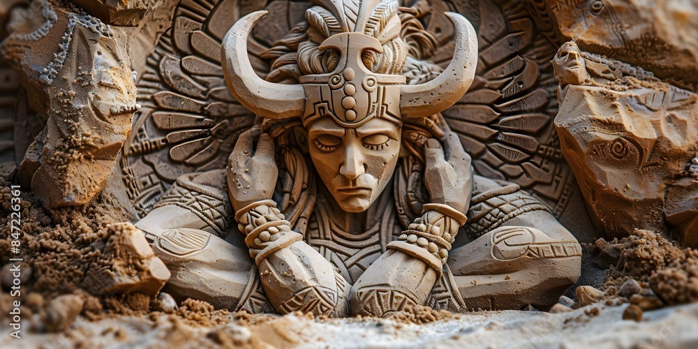 Loki's Mischief Sand Sculptures Depicting the Trickster God's Antics in ...