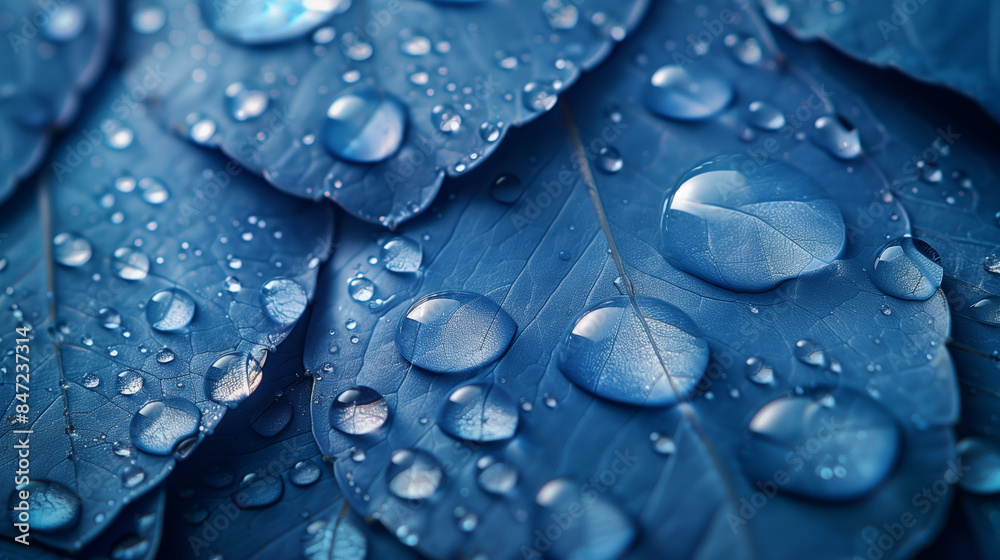 Blue background, water drops, simple background, mobile phone wallpaper ...