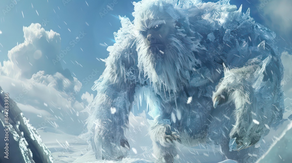 Glacial yeti description the glacial yeti is a towering ice creature ...
