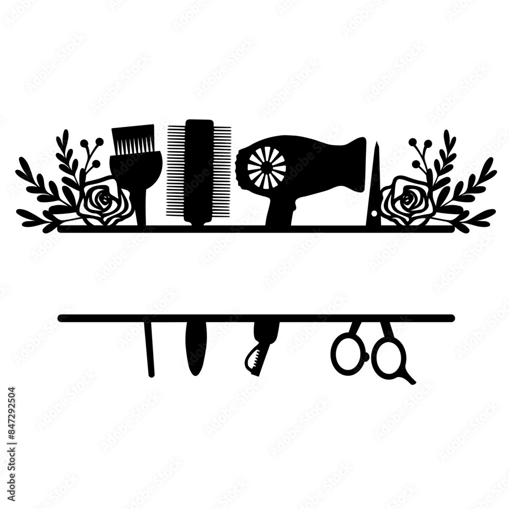 Hairdresser svg , hairstylist svg, Hairdresser Tools svg, Hair salon ...