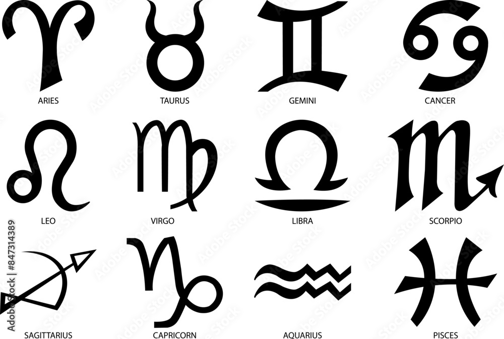 Zodiac Svg Bundle, Astrology Signs Svg, Zodiac Sign svg, Horoscope Svg ...