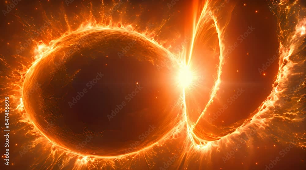 Sun 4k, Sun Solar Atmosphere isolated on black background, Sun star ...