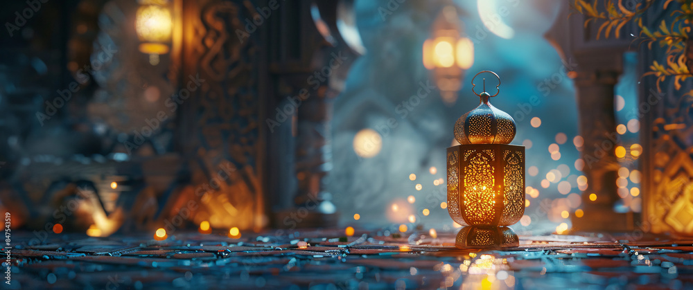 Islamic background for Eid al Adha celebration, featuring ornate arabic ...