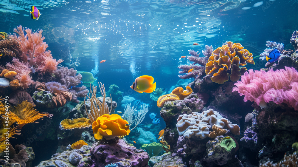 Underwater Photography of Vibrant Coral Reef Ecosystems and Diverse ...